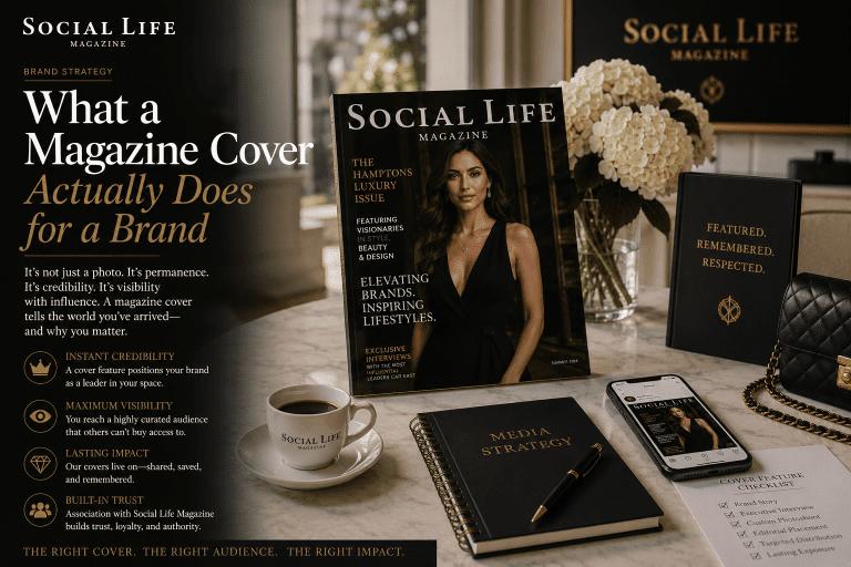 What a Magazine Cover Actually Does for a Brand